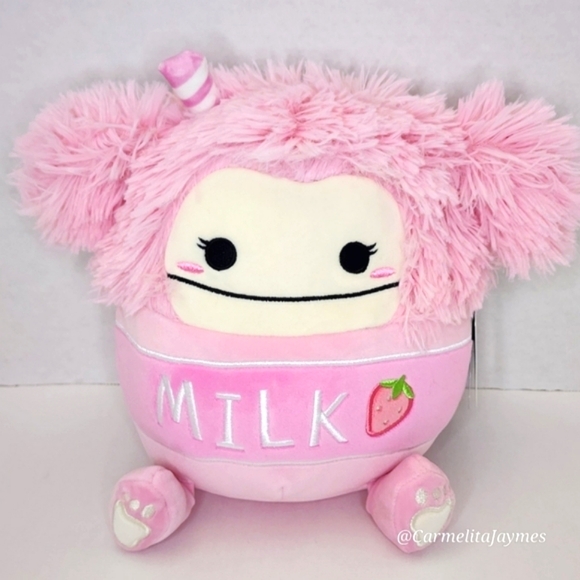 Squishmallows | Toys | Brina 8 Pink Strawberry Milk Bigfoot Epic ...